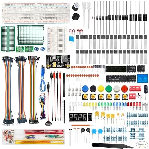 Amazon.com: REXQualis Electronics Component Fun Kit w/Power Supply ...