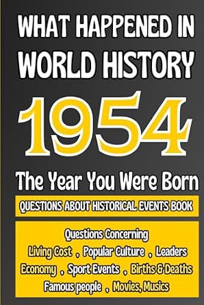 What Happened in World History 1954 The Year You Were Born: Unique ...