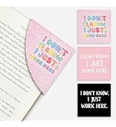 Amazon.com: Icycay Cute Black Cat Floral Corner Bookmarks, Funny ...