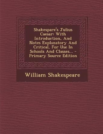 Amazon.com: Shakespare's Julius Caesar: With Introduction, And Notes ...