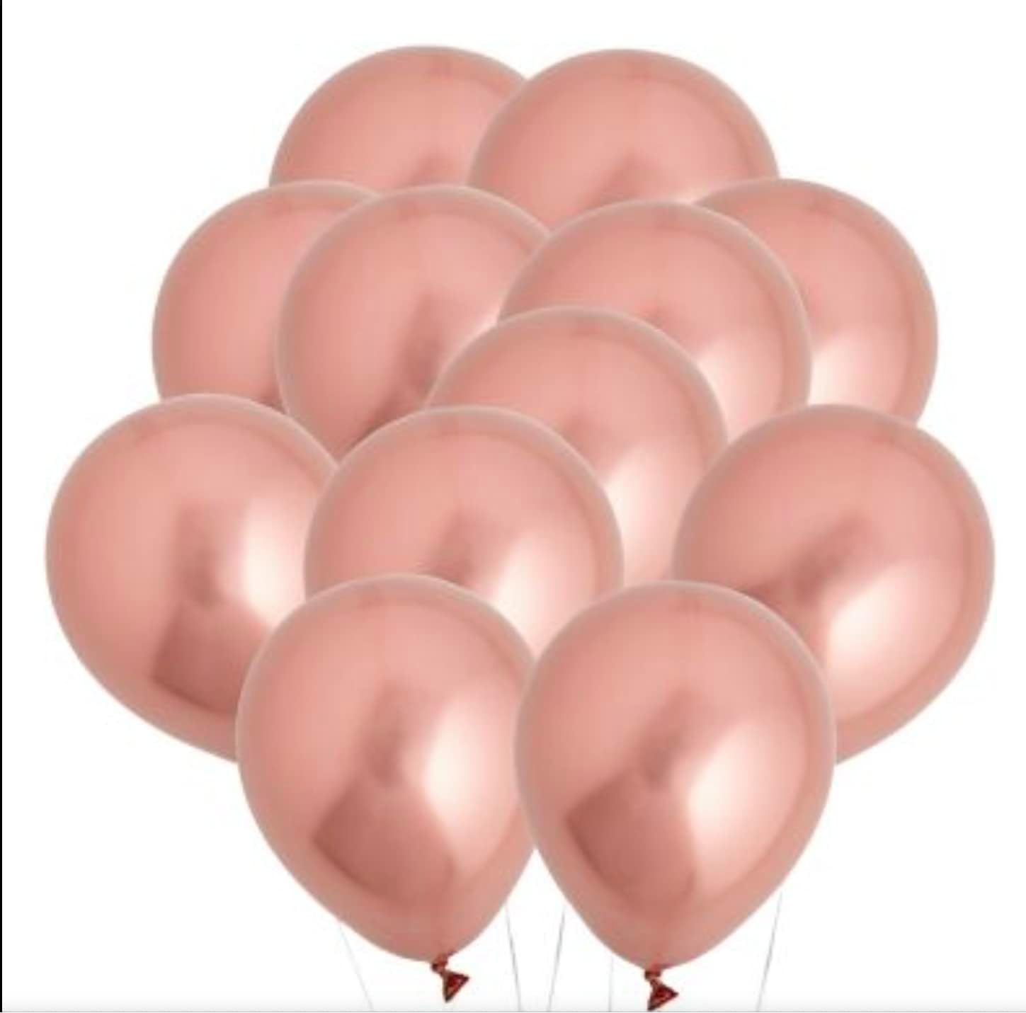 50 globos de fiesta de 12 pulgadas con superficie perlada metálica ...