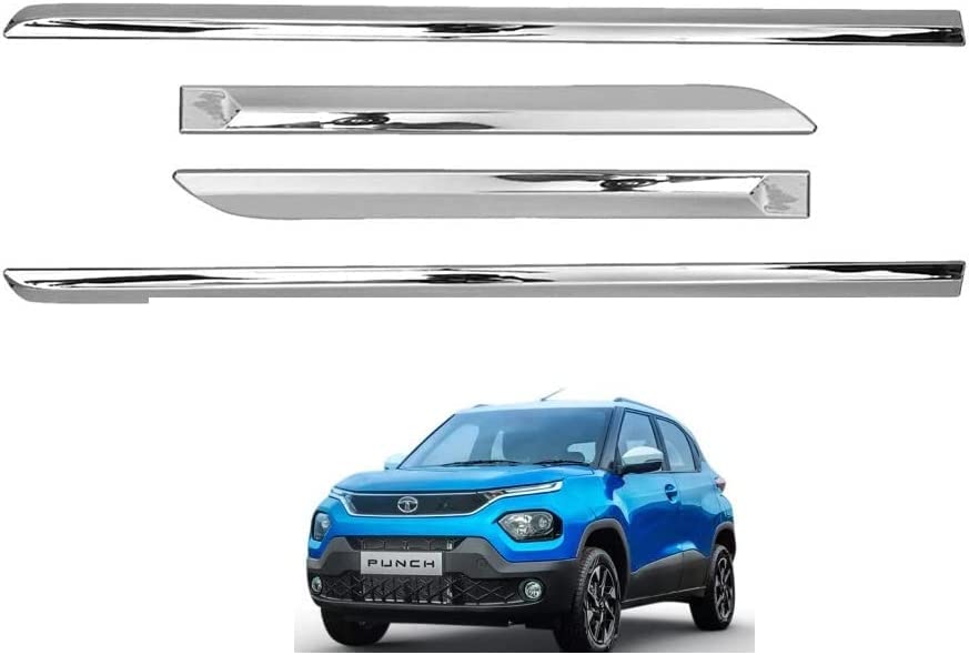 CARSHADE Full Chrome Set of 4pcs Side Beading Side Cladding Compatible ...