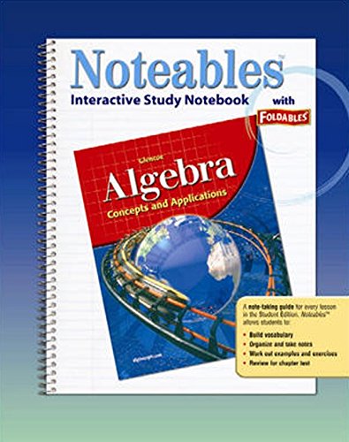 Algebra: Concepts and Applications, Noteables: Interactive Study ...
