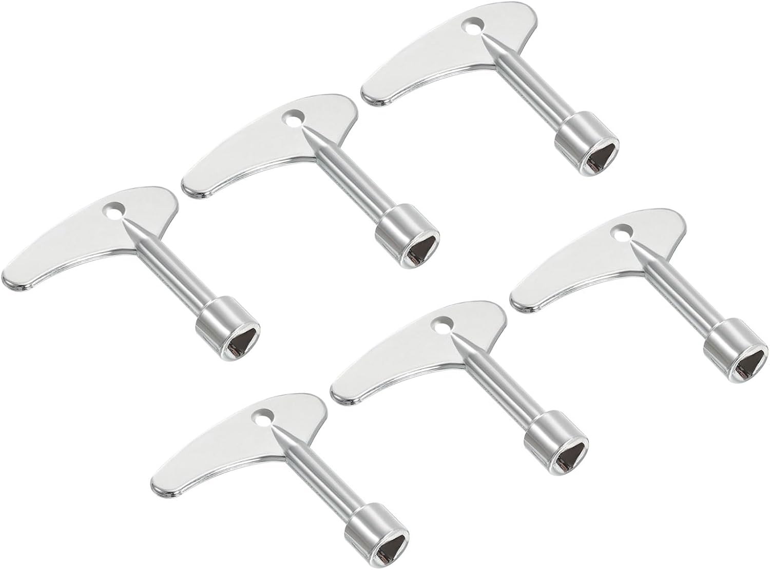 PATIKIL Triangle Spanner Keys, 6 Pack Zinc Alloy Elevator Lift Lock ...