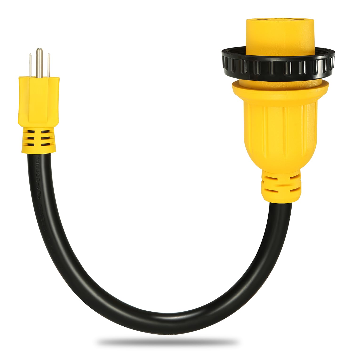 Amazon.com: PLIS 30 Amp to 15 Amp 125 Volt RV Adapter Cord with Twist ...