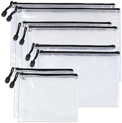 Amazon.com : MIDELONG Assorted Sizes Mesh Zipper Pouch, Waterproof ...