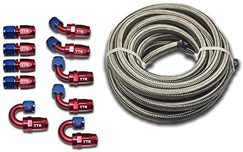 Amazon.com: Performance Fuel Line Kit - 12 AN (3/4) 20FT Stainless ...