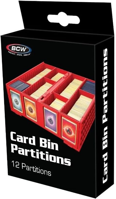 Amazon.com: BCW Collectible Card Bin Partitions - Red | Dividers for ...