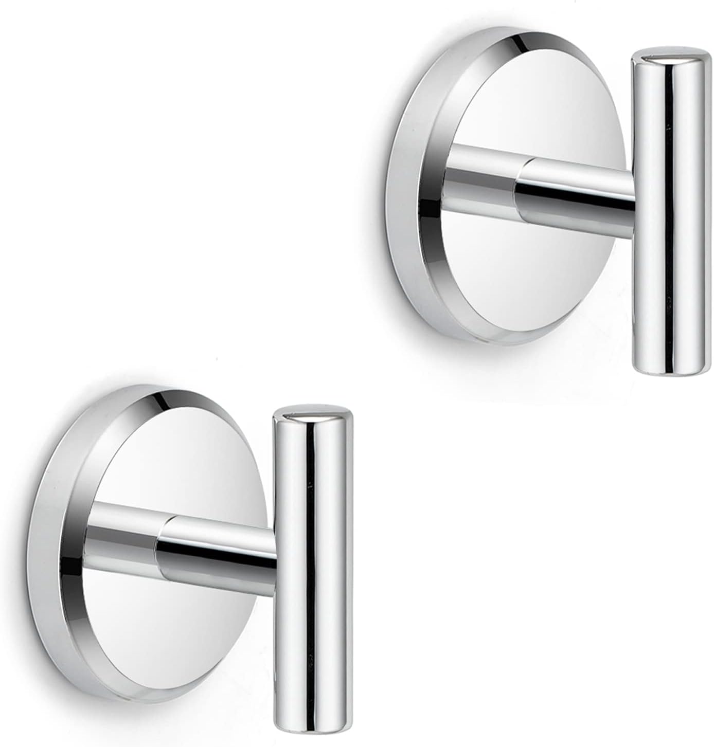 HOME SO Suction Cup Hooks T Shape for Shower, Bathroom, Glass Door ...