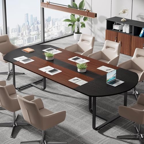 Amazon.com: Tribesigns 6FT Conference Table, Large Conference Room ...