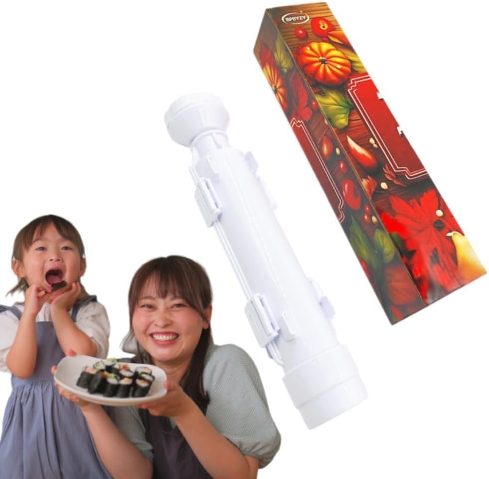 Amazon.com: Sushi Bazooka Sushi Roller Kit Kitchen Quick Easy DIY Sushi ...