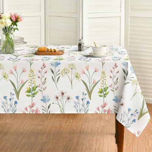 Amazon.com: Horaldaily Spring Tablecloth 60×84 Inch Rectangular ...