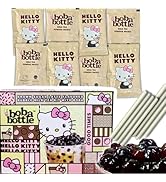 Amazon.com: Hello Kitty Instant Boba Milk Tea Kit, Brown Sugar Flavor ...