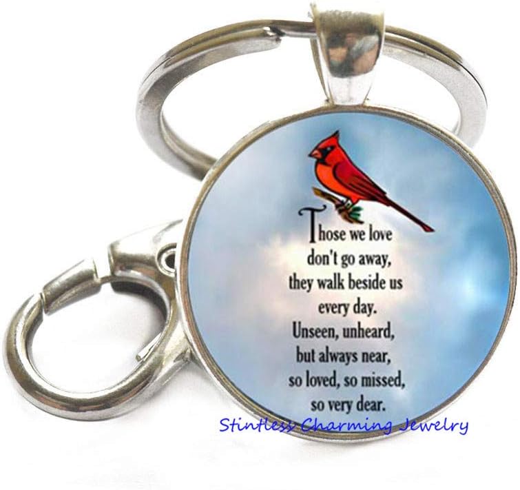 Amazon.com: Cardinal Key Ring Keychain,Cardinal Keychain,Memorial ...