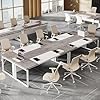 Amazon.com: Tribesigns 63" Modern Conference Table with Splicing Board ...