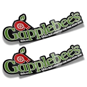 GAPPLEBEES Sticker (2) CAR Truck Vinyl Slap Sticker Decal Racing 7 ...