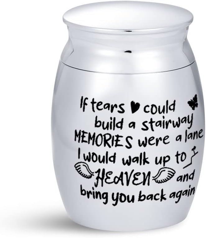 Mini Urn for Ashes Memorial Keepsake Cremation Gift Family Auntie Uncle ...