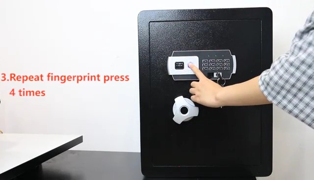 Watch Easy fingerprint setup on this biometric safe box on Amazon Live