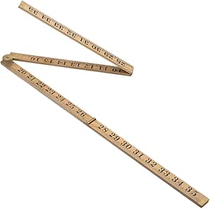 Kings County Tools 36-Inch Folding Wood Rule, Brass Hinges, Folds to 9 ...