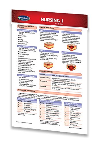Amazon.com: Nursing I Guide - Pocket Chart - Medical Quick Reference ...