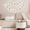 Amazon.com: Whaline 2Pcs Christmas Burlap Banner Felt Merry Christmas ...