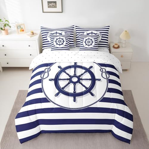 Amazon.com: Erosebridal Steering Wheel Compass Comforter Set 7 Piece ...