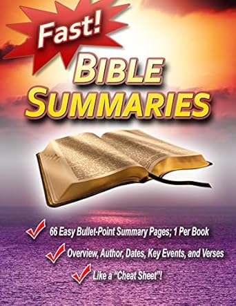 Fast Bible Summaries: Like "Cheat Sheets" for the Bible eBook ...