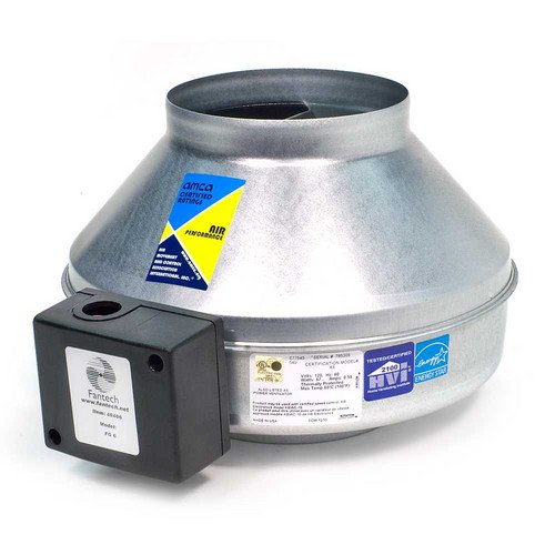 FG Series Round Inline Exhaust Fan, 4" Duct (135 CFM) - Amazon.com