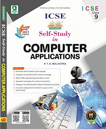 Amazon.in: Buy Evergreen ICSE Self Study In Computer Applications: For ...