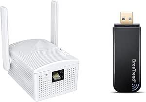 Amazon.com: Bundle BrosTrend 1200Mbps USB WiFi Network Adapter for ...