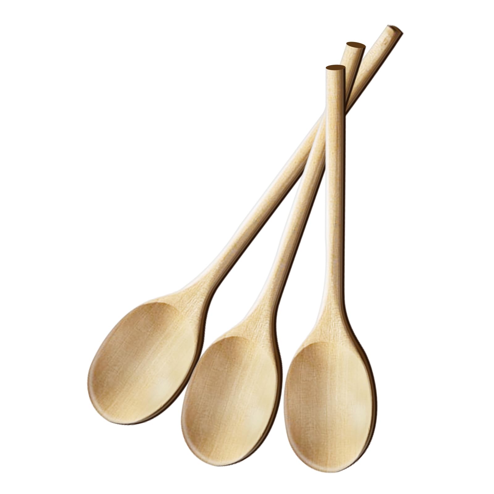 Amazon.com: Premium Wooden Spoon Set - Sturdy Maple Wooden Spoons for ...