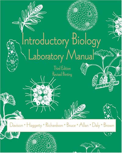 INTRODUCTORY BIOLOGY LABORATORY MANUAL: DAVISON ET AL: 9780757507786 ...