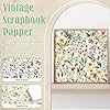 Amazon.com: EggSun 48 Sheets Floral Vintage Scrapbook Paper ...