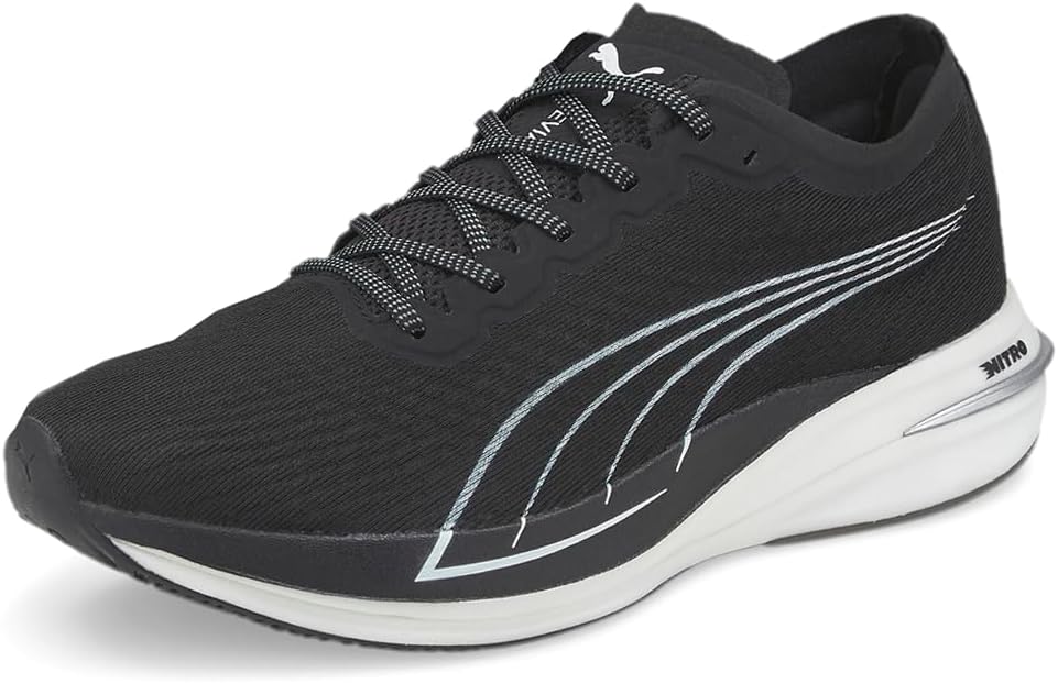 Amazon.com | PUMA Men's Deviate Nitro Running Shoe, Puma Black-Puma ...