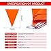 Amazon.com: AuTop 100 Feet Solid Orange Pennant Banner Flags String ...