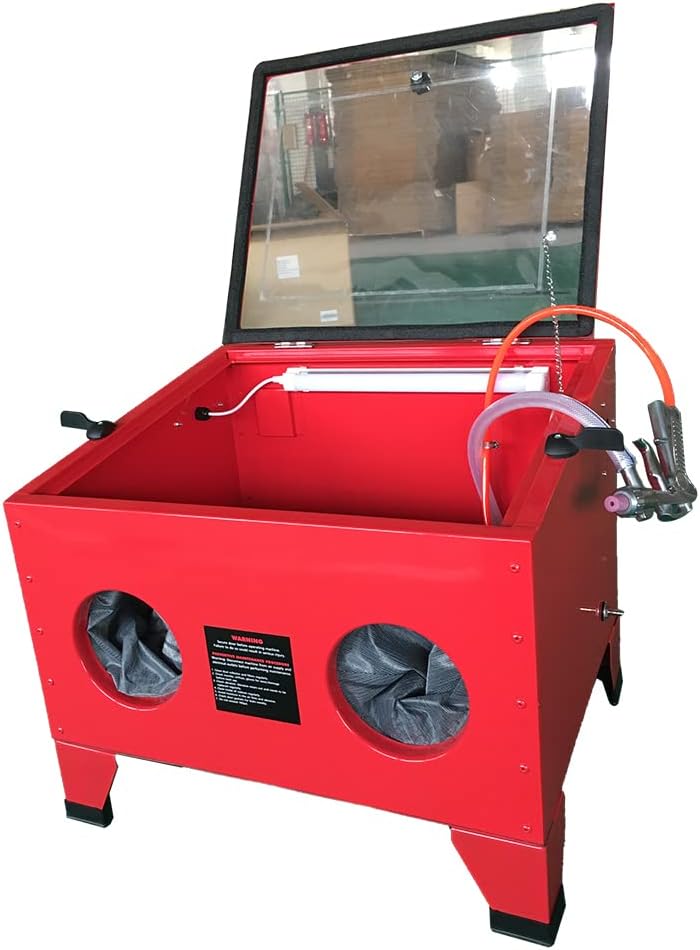 Amazon.com: 25 Gallon Portable Bench Top Sand Blasting Cabinet Blast ...