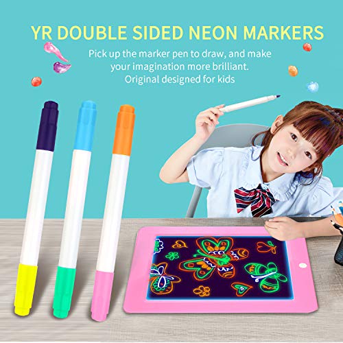 Snapklik.com : Dual Sided Neon Pens For Light Up LED Board, Neon ...