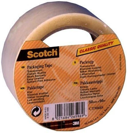 Scotch® Packaging Tape - Clear - 1 Roll - 50mm x 66m : Amazon.co.uk ...
