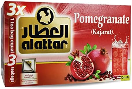 Amazon.com : AlAttar Pomegranate Tea Pure Herbal Al Attar ElAttar El ...