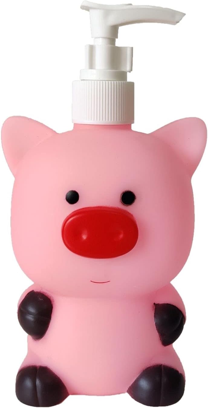 Amazon.com: Vinyl Pink Pig Refillable Hand Soap Pump Dispenser Shampoo ...