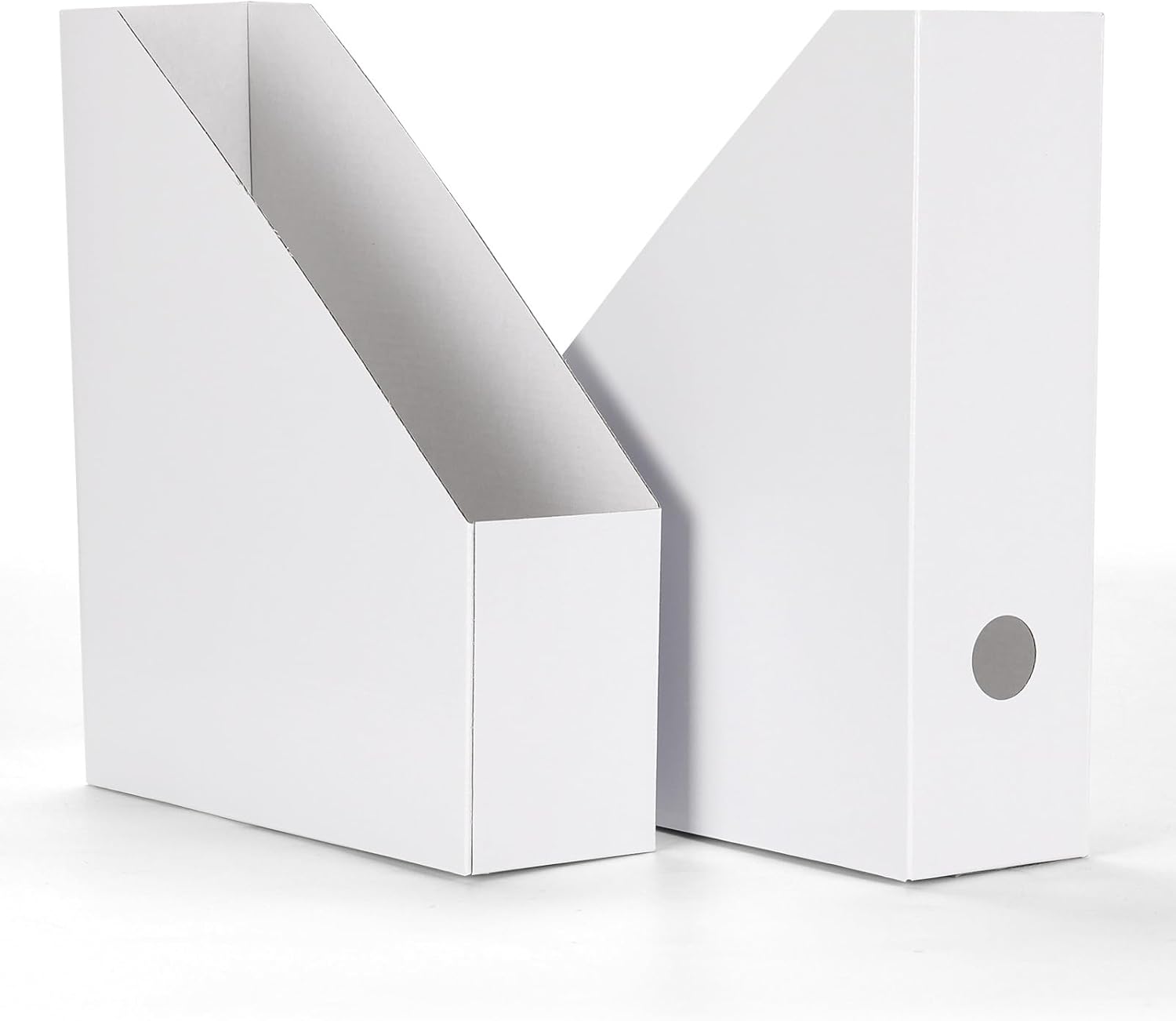 Amazon.com: EXYGLO 12 Pack White Magazine File Holder, Cardboard ...