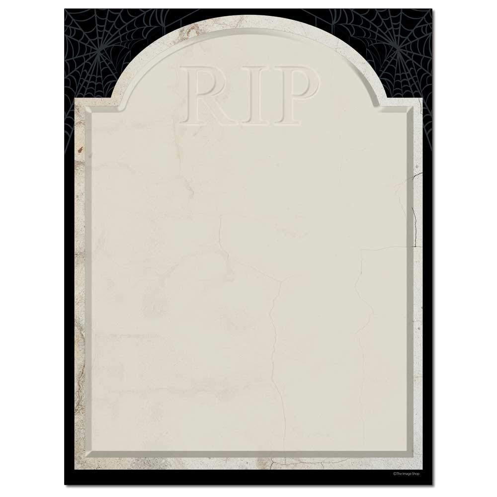 Amazon.com : Tombstone Halloween Letterhead Laser & Inkjet Printer ...