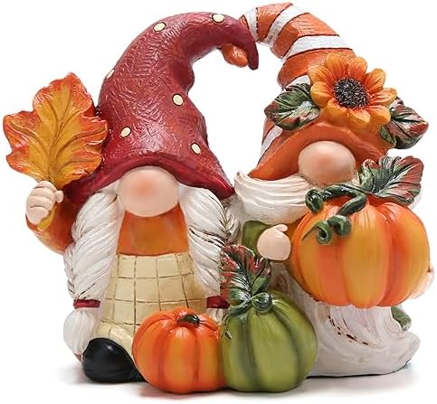 Amazon.com: Hodao Fall Thanksgiving Pumpkin Gnomes Decorations Handmade ...