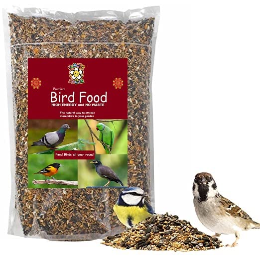 Buy Flower Power Mixed Colourful Premium Bird Food Includes 8 Type of ...