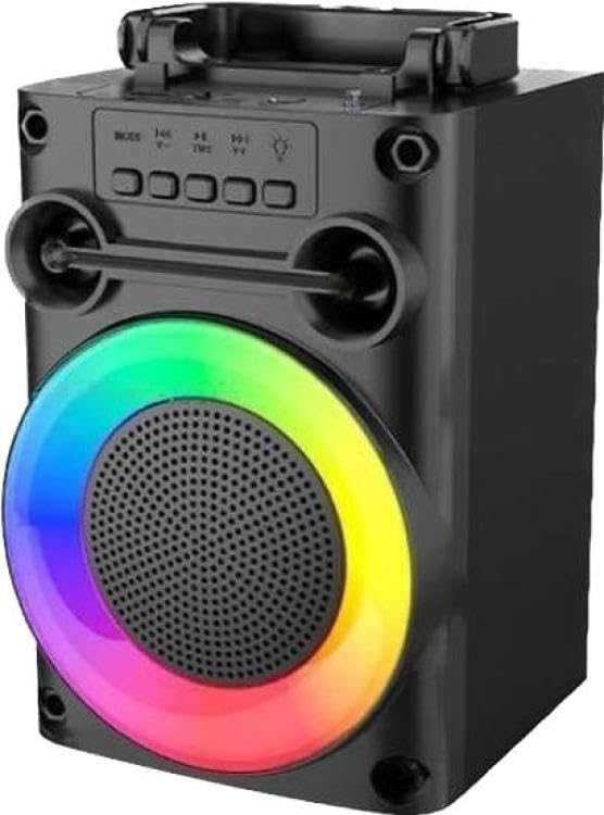 Drumstone Portable Bluetooth Karaoke Speaker with 2 Wireless Mics for ...