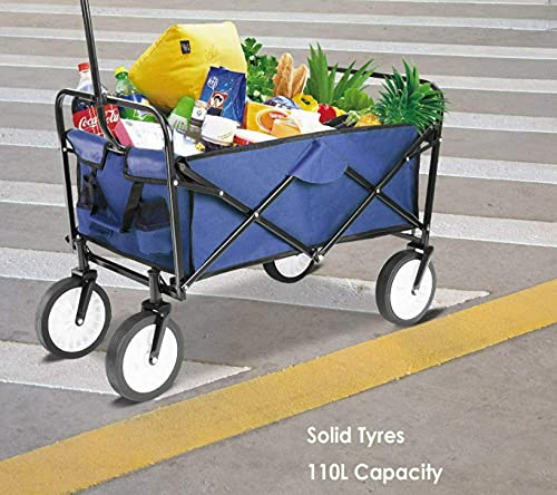 Folding Wagons with Wheels Collapsible | Multi Use Utility Cart with ...