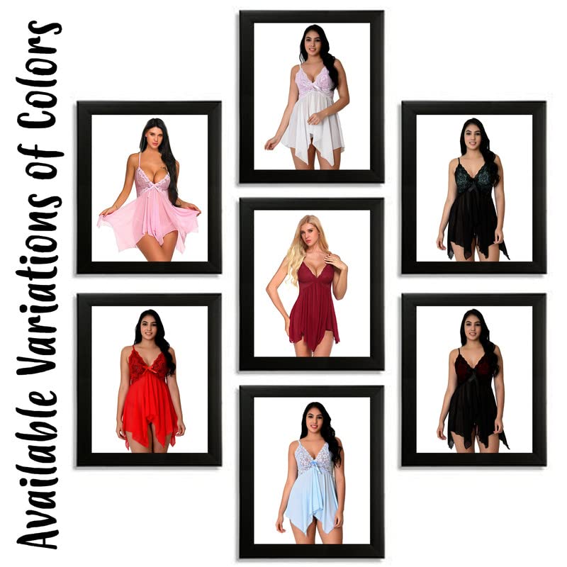 Love Maker Women Honeymoon Special Babydoll Chemise Lingerie Night ...