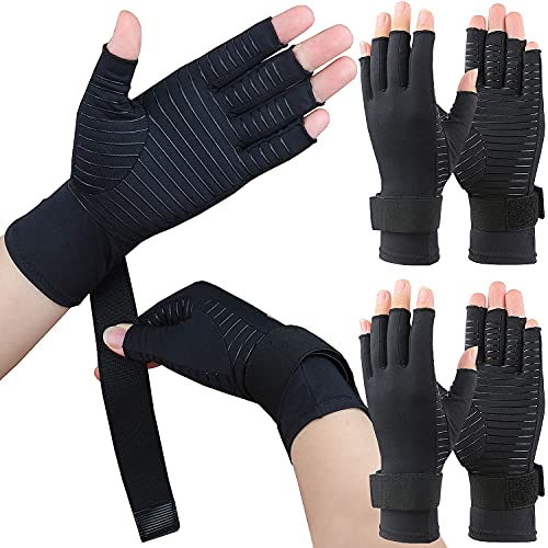 Fingerless Compression Gloves for Rapid Recovery, Pain Relief