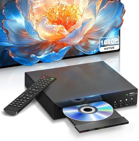 Compact DVD Player with HDMI Port, Full HD 1080P DVD Players for TV ...