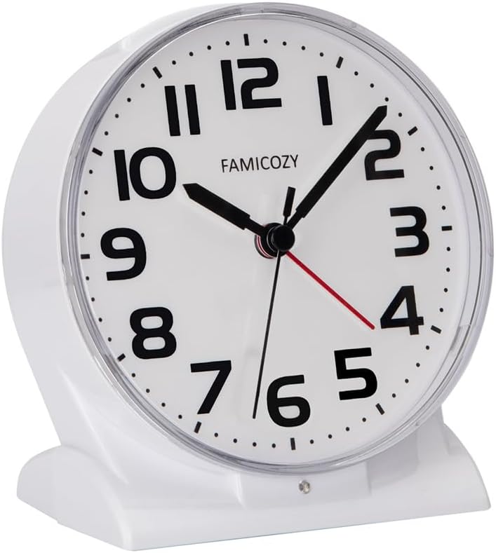 Amazon.com: FAMICOZY Automatically Backlighted Alarm Clock,Silent No ...